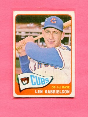 1965 TOPPS BASEBALL CARD #14 LEN GABRIELSON CHICAGO CUBS | eBay