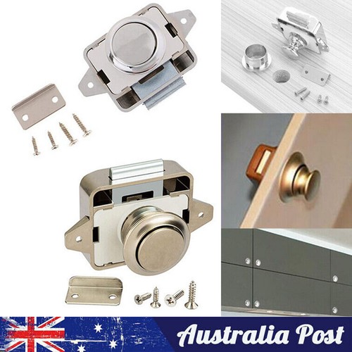 Large Button Latch Knob Catch Lock For RV Drawer Cupboard Door Caravan ...