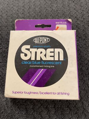 Box of DuPont Stren Clear Blue Florescent 250 Yards 12 lb Test OC7 | eBay