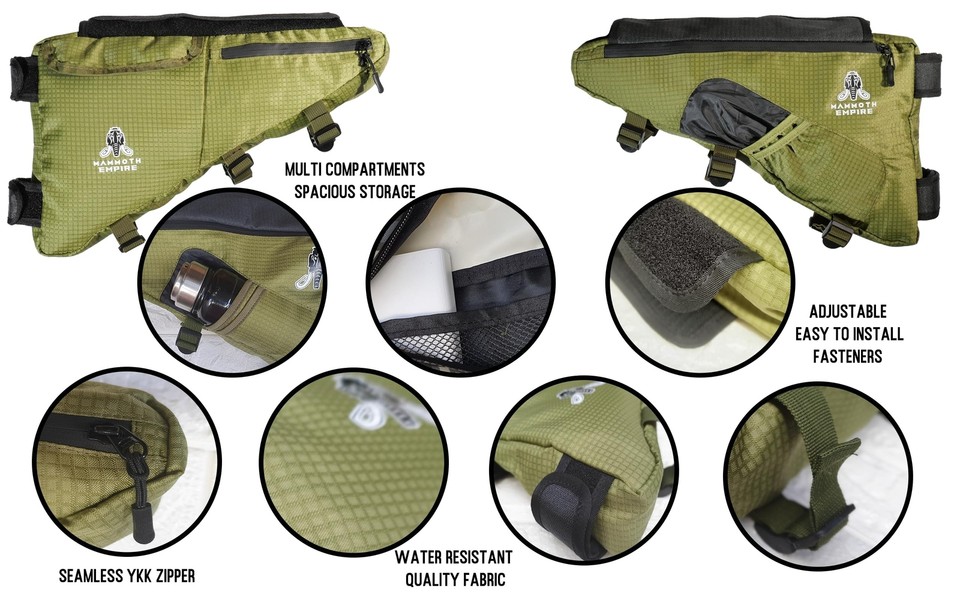RNS Triangle Frame Bag - Bikepacking Bag for Mountain Bikes, Bike ...