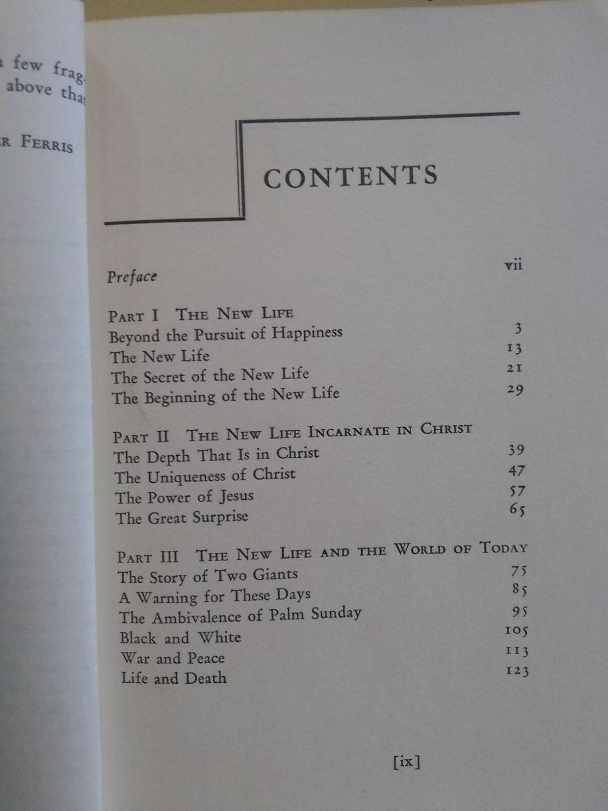 Theodore Parker Ferris The New Life 1961 Christian Self Giving Power of ...