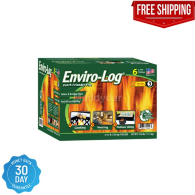 Enviro-Log 6 Pack 4.3 LB Firelogs | eBay