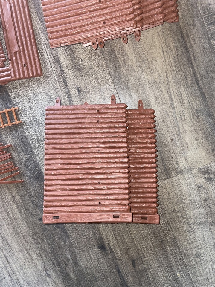TIMPO Fort Apache STOCKADE Western Cowboys Walls Fences Gate Lot ...