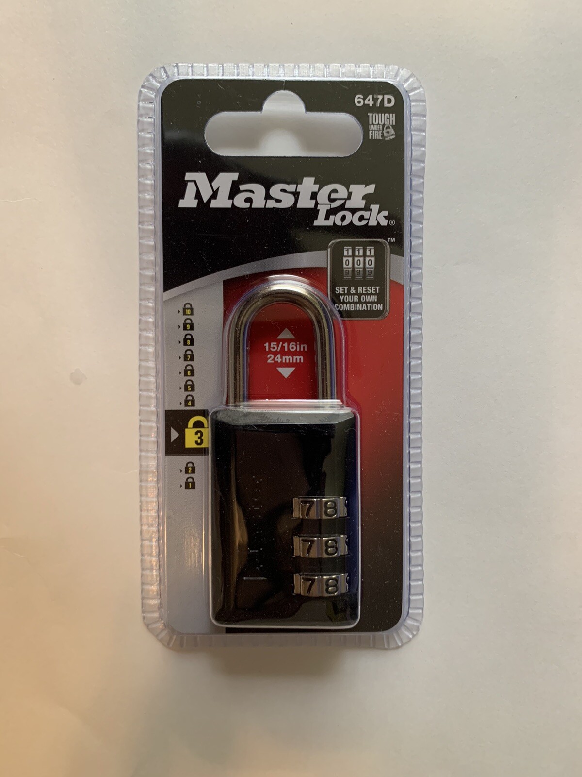Master Lock 646T 3/4" Resettable Combination Padlock. | eBay