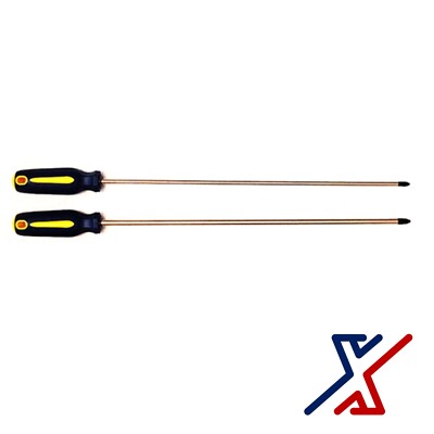20" Long Reach Screwdriver Set of 2 Phillips Screwdrivers (PH2 & PH3 ...