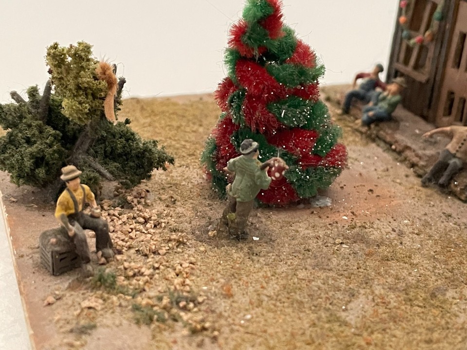 "NEW" Scratchbuilt HO Scale Diorama "Hobos Christmas" 1:87 | eBay