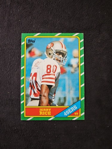 🏈1986 Topps #161 Jerry Rice Rookie Card RC🏈Near Mint🏈 | eBay