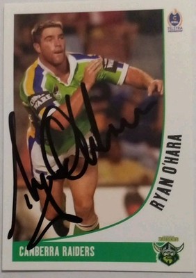 Ryan O'Hara Canberra Raiders Signed Autograph 2003 Telegraph NRL | eBay