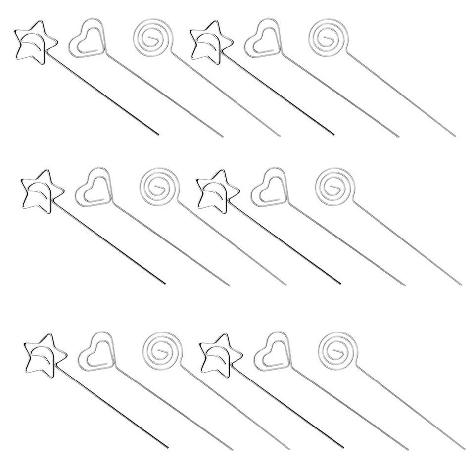 30pcs Metal Wire Floral Picks - 5.11 Inch Silver Wire Place Card ...
