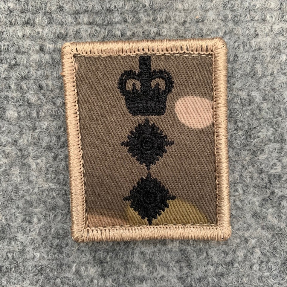 British Army Style Multicam MTP Rank Patch Hook & Loop Back, Lcpl, Cpl ...