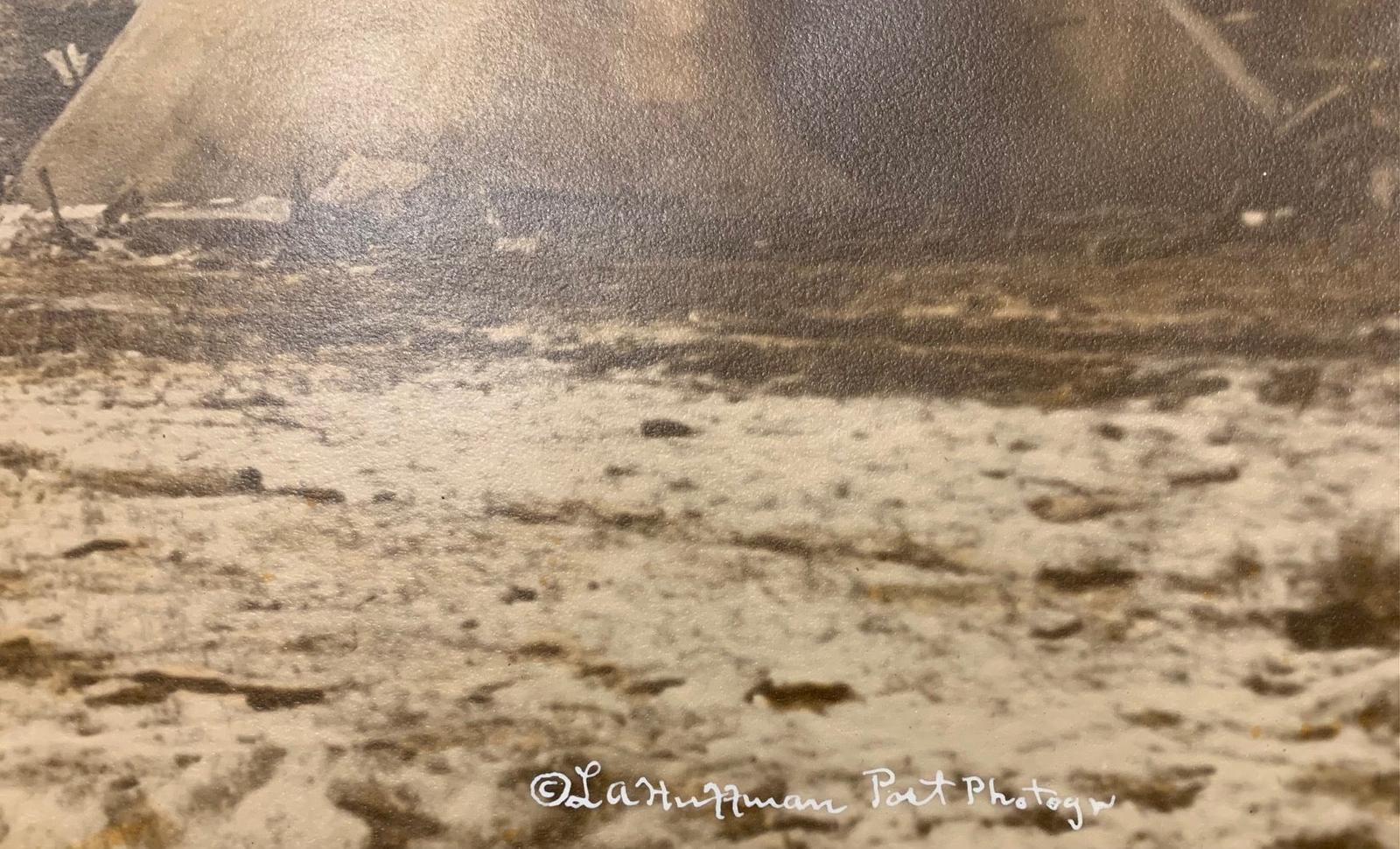 L A Huffman / Sioux Chief Spotted Eagles Hostile Village Tongue River ...