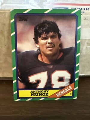 Vintage 1986 Topps #261 ANTHONY MUNOZ Cincy Bengals USC Trojans T NFL ...