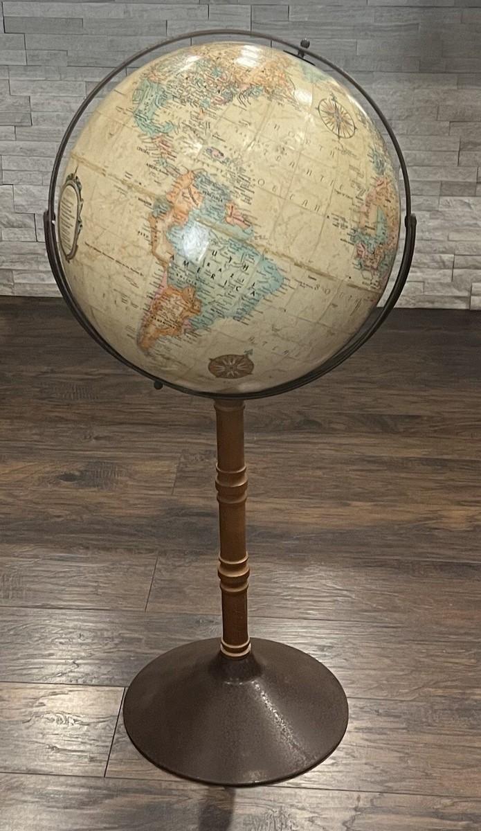 Regency Floor Globe Replogle 16 Replogle Vintage Library Or Office