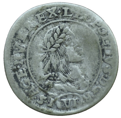 1671 AUSTRIA LEOPOLD 6 KREUZER COIN - SILVER - 26MM 3GRAMS | eBay