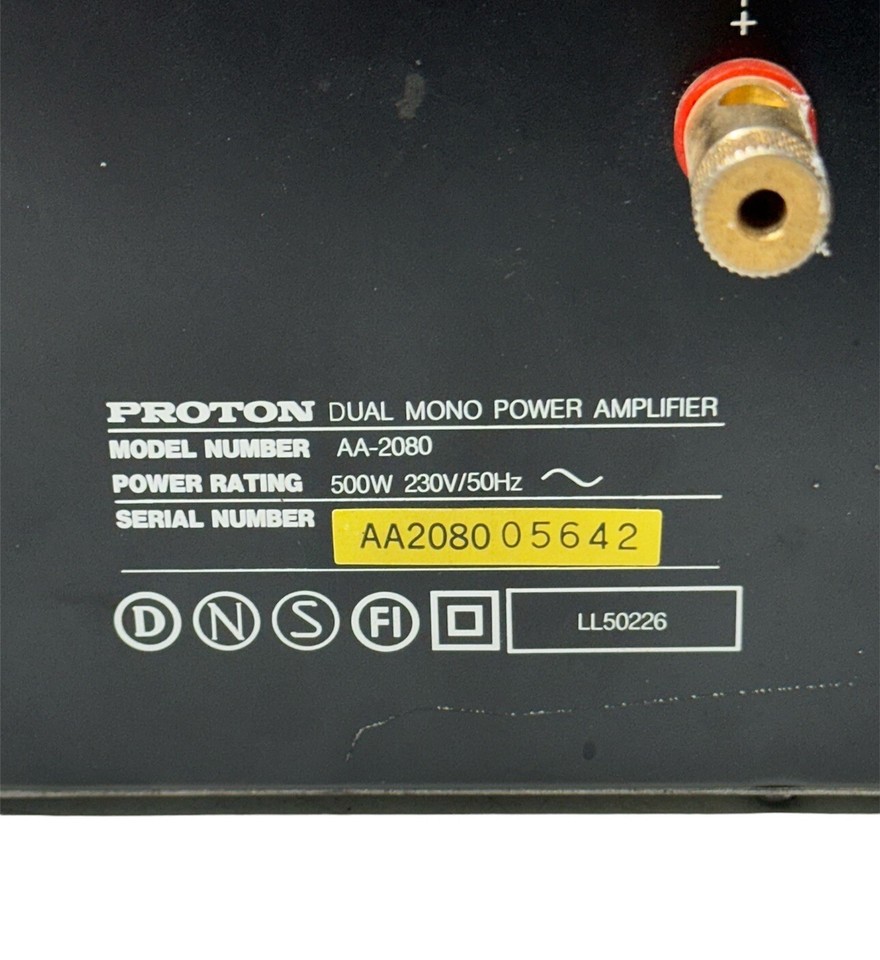 Proton AA-2080 Dual-Mono Power Amplifier | Analog | 500 W | Black ...