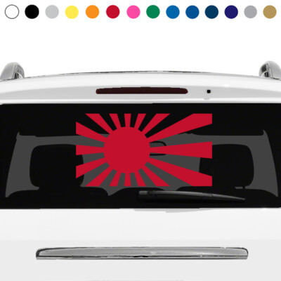 Rising Sun Japanese Flag Decal Car Jdm Vinyl Sticker Japan Racing Tuner ...