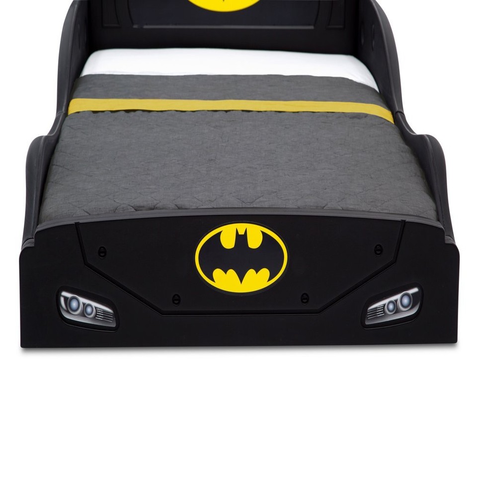 Kids Toddler Batmobile Car Bed Frame with Saftey Rails Batman Bedroom ...
