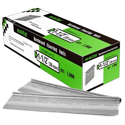 meite 16 Gauge Flooring Nails 1-1/2 Inch 16GA L Cleat Nails Hardwood ...