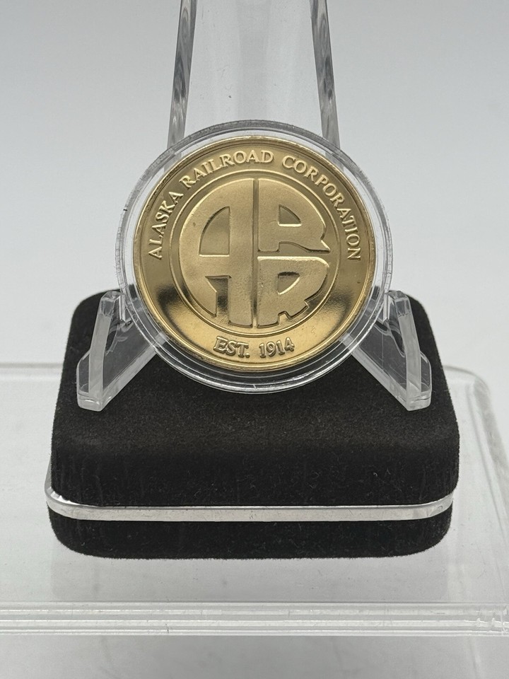Alaska Railroad Official Medallion By Alaska Mint Coin Est 1914 Made In ...