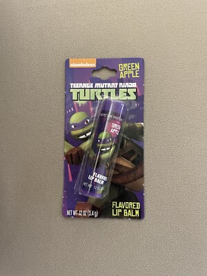 Teenage Mutant Ninja Turtles “Green Apple” Flavored Lip Balm, New In ...