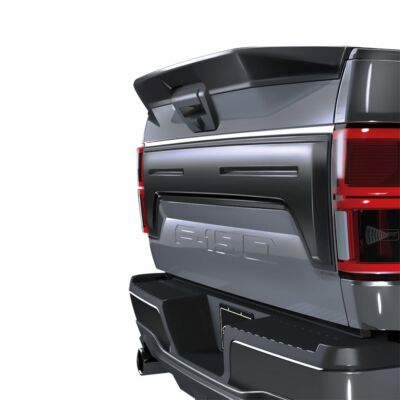 18-20 Ford F150 Smooth Paintable Tailgate Applique Satin Black | eBay