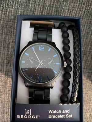 GEORGE- Watch and 2 bracelets for men (needs battery) | eBay