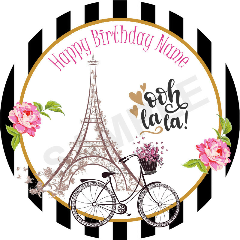 Paris Eiffel Tower Cake Toppers