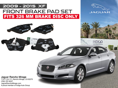 2009-2015 Jaguar XF 2.0L (326mm Brake Disc Only) Brake Pad Set C2C42014 ...
