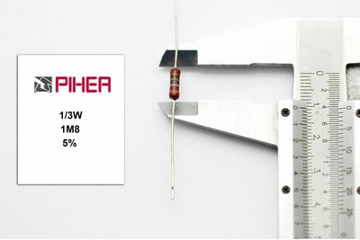 VINTAGE PIHER RESISTOR. 1/3W 1M8 5% *3 PCS* NEW ORIGINAL 1990´S+ | eBay