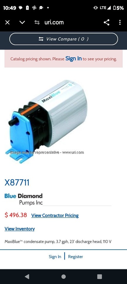 New Blue Diamond Pumps Inc X87-721 208-230v | eBay