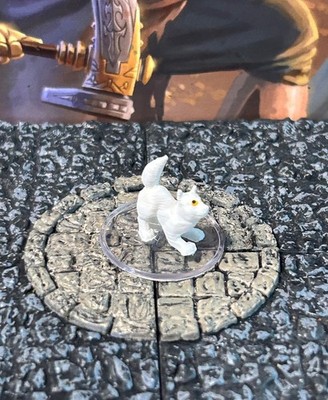 White Wolf Pup painted miniature Dungeons & Dragons D&D animal druid ...