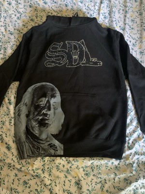 SDL Skys Da Limit Grey Rhinestone Hoodie Zip-Up Size M | eBay