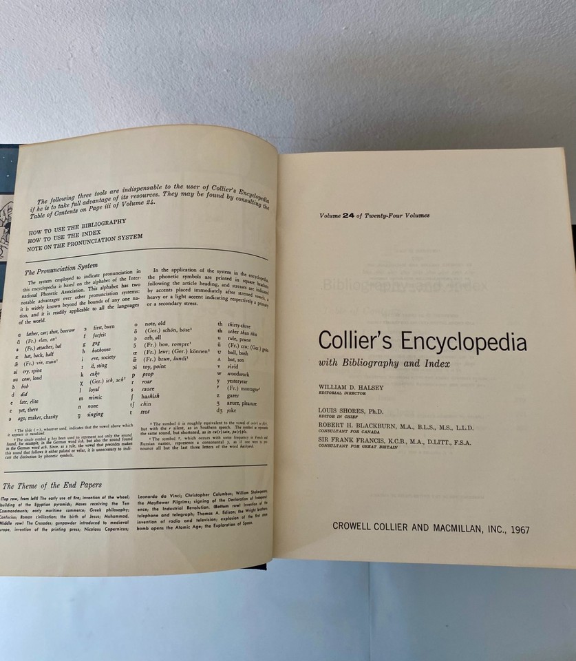 Collier’s Encyclopedia Full Set 24 Books 1965 | eBay