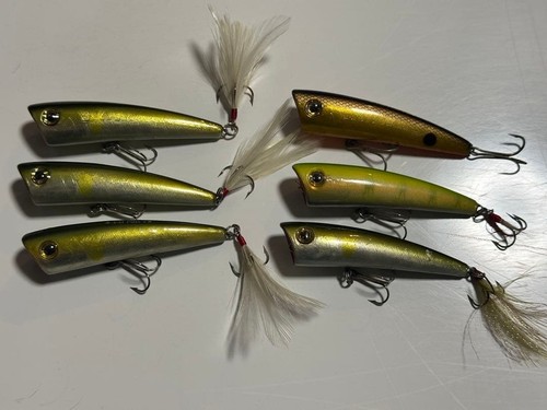 6-piece set YM Plus 1 Popper Yellow Magic Lure | eBay