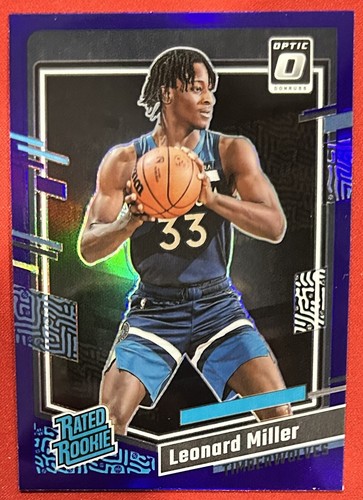 2023-24 DONRUSS OPTIC LEONARD MILLER PURPLE RATED ROOKIE! | eBay