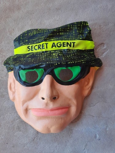 1960's Halloween Toy Ben Cooper Secret Agent / Chatter Mouth (Mask Only ...