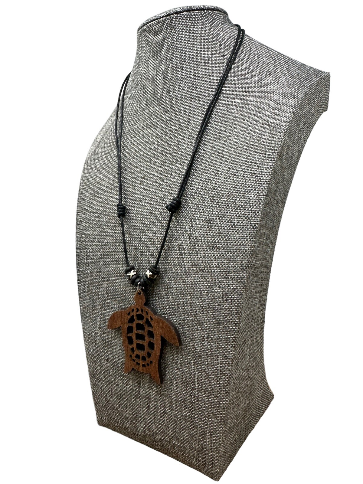 Handmade Wooden Turtle Pendant Necklace Unisex Boho Adjustable Sea ...