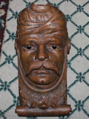 Wall Plaque Resin Shelf Carving Medieval Man Mustache Moustache #1 | eBay