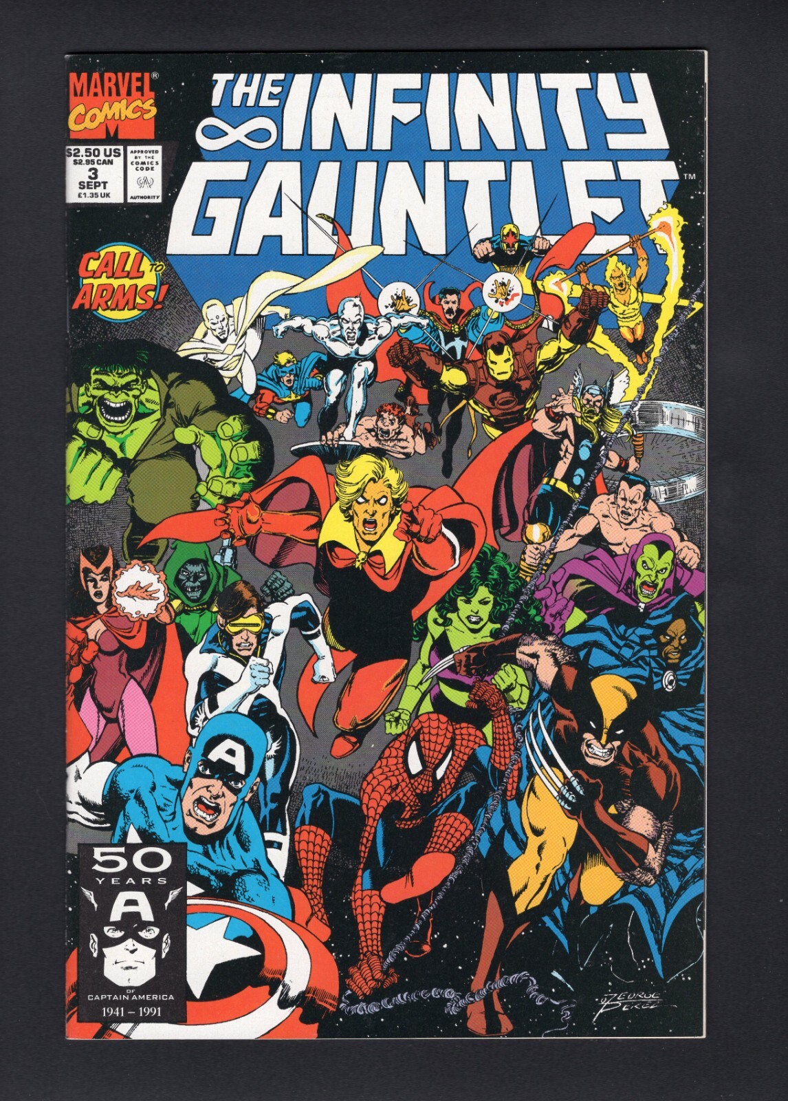 Infinity Gauntlet #3 1st Appearance of Terraxia/ Master Hate Marvel ...