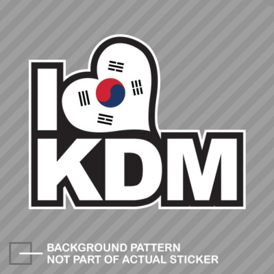 Korean Flag I Love KDM Sticker Decal Vinyl korea korean | eBay