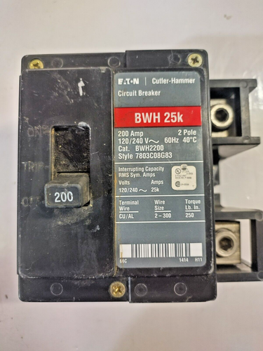 Eaton Cutler-Hammer breaker BWH2200 | eBay