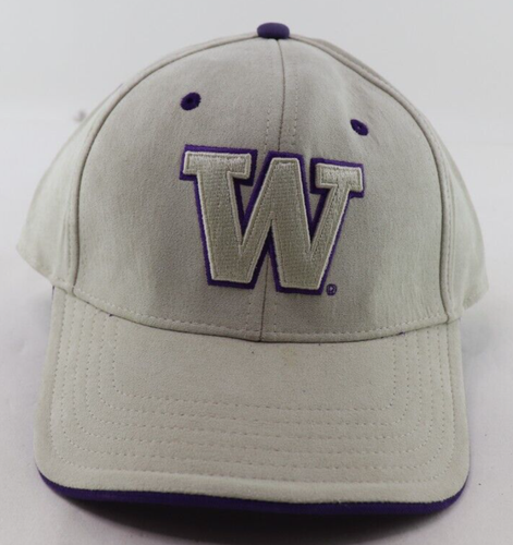 Vtg Twins University of Washington Huskies NCAA Beige Adjustable Logo ...