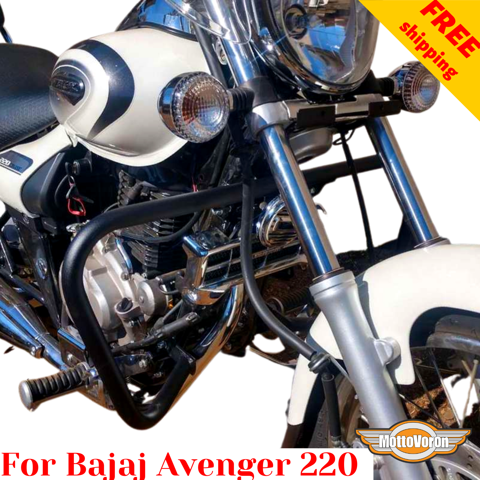 For Bajaj Avenger 220 Engine guard Avenger Street Crash bars Cruise | eBay