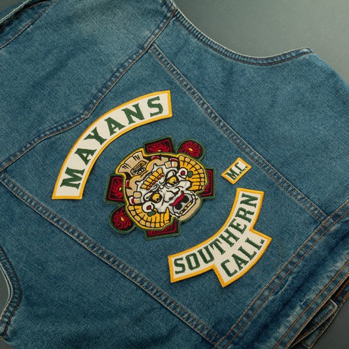 Mayans Southern Cali M.C. Back Patch, Biker Gang Embroidered Emblem, 2 ...