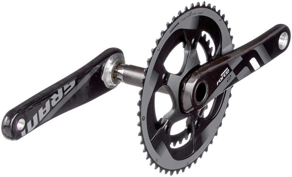 SRAM Force 22 GXP Compact Chainset - 50 / 34T - Select Crank Arm Length ...