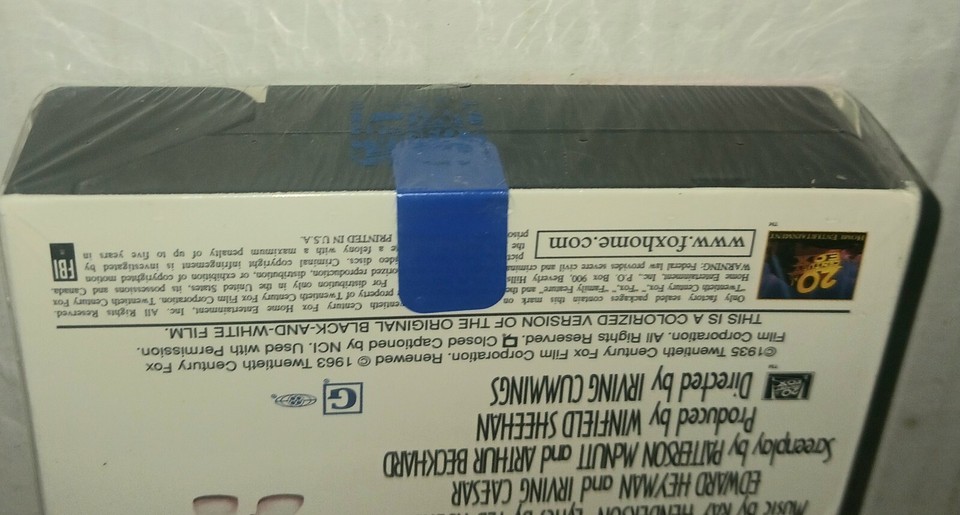 Shirley Temple Curly Top VHS Tape NWT New 2001 20th Century Fox 2002458 ...