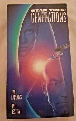 Star Trek: Generations (VHS, 1995) Star Trek Generations Sci-Fi Movie ...