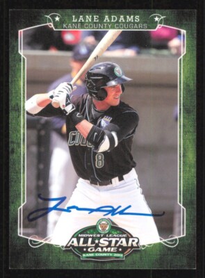 2012 Midwest League All Star LANE ADAMS Autograph Baseball card auto | eBay