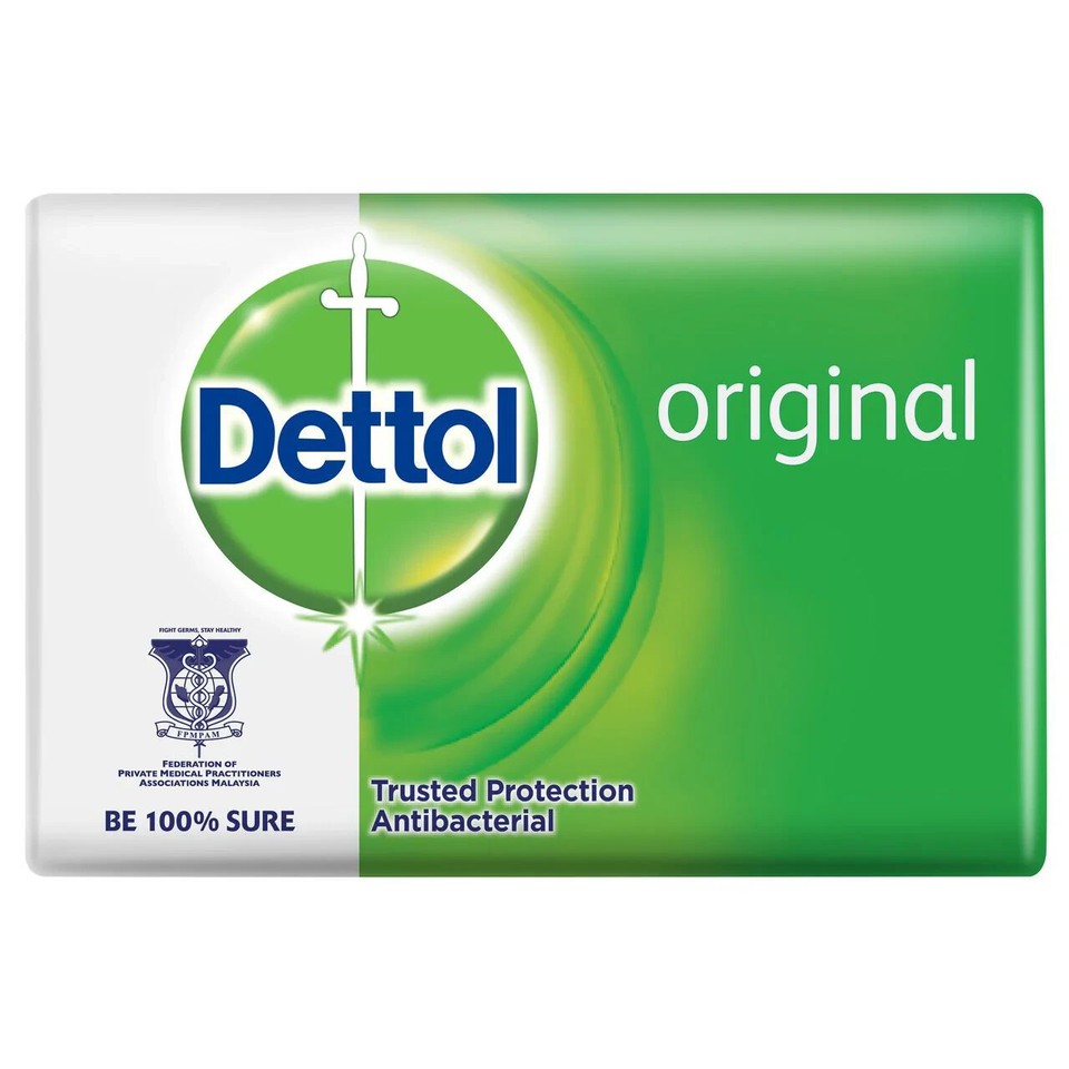 Dettol Original Expired Antibacterial Bar Soap 100g for Body, Face ...