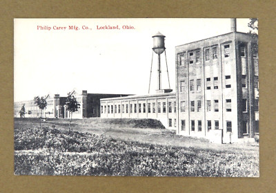 1910 LOCKLAND / CINCINNATI OHIO PHILIP CAREY MFG. CO. PICTURE POSTCARD ...